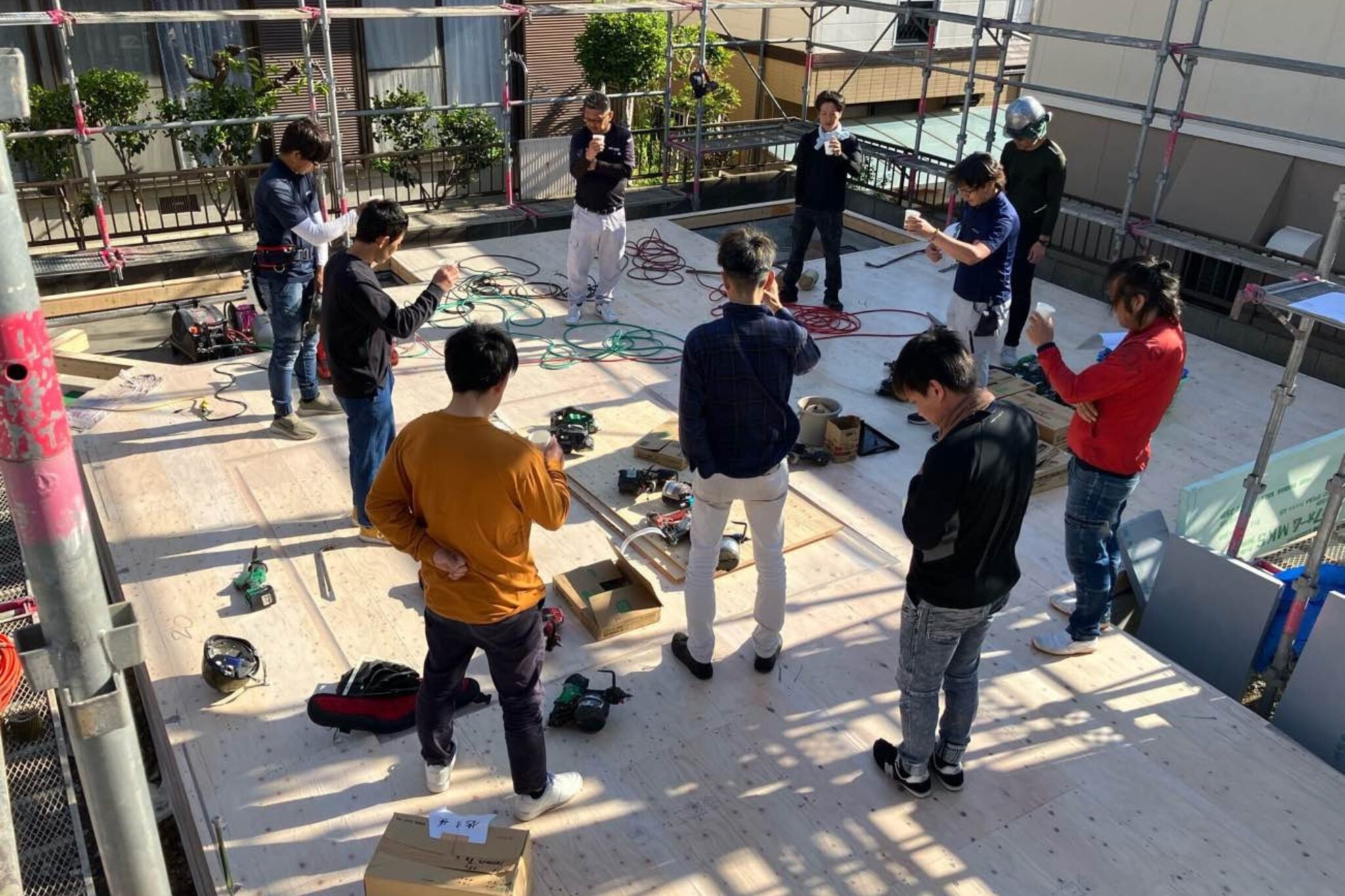 別府市 H様邸 上棟 | 大分で新築を建てるならSOKENで｜地震に強い2×4工法で安心の家づくり