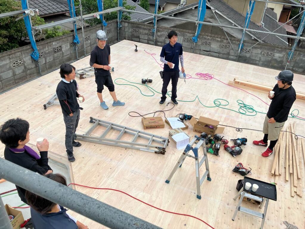 大分市 K様邸 上棟 | 大分で新築を建てるならSOKENで｜地震に強い2×4工法で安心の家づくり